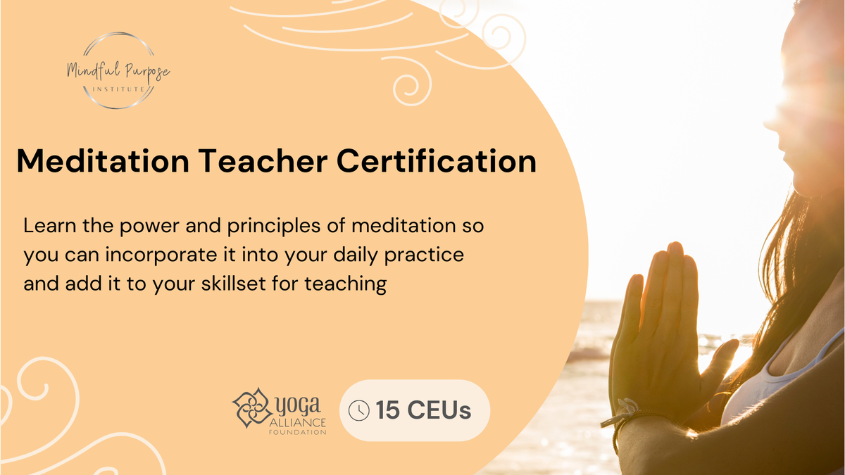 Meditation Instructor Certification Course Online